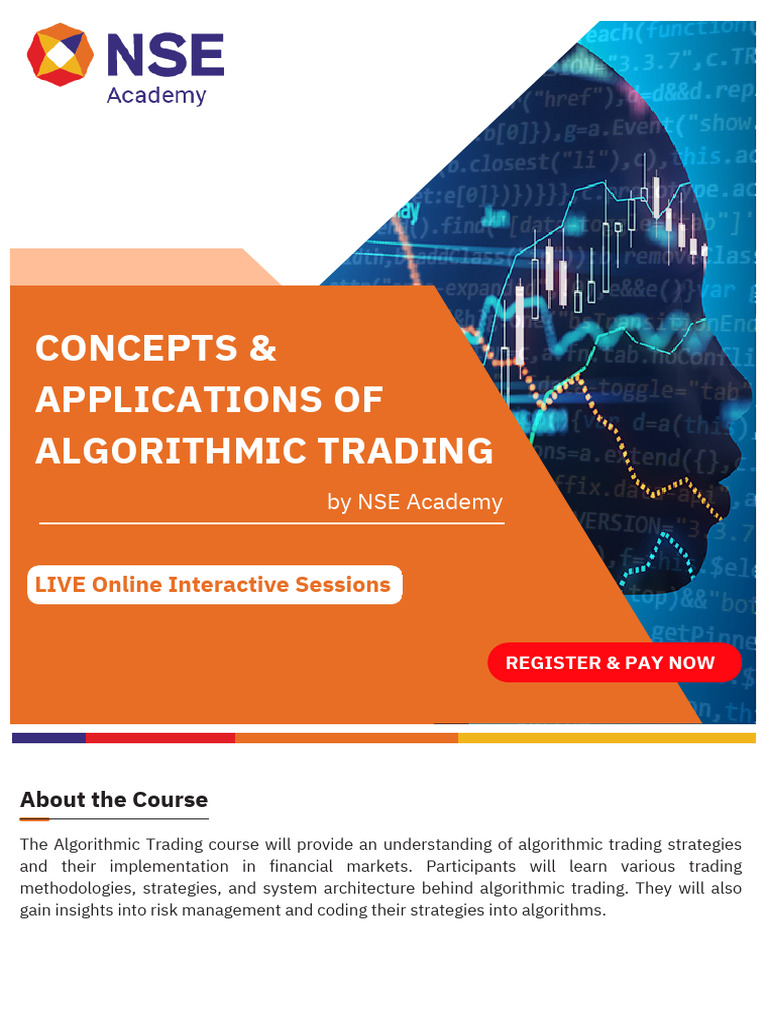 Online Concepts & Applications of Algorithmic Trading | PDF | Algorithmic Trading | Economies