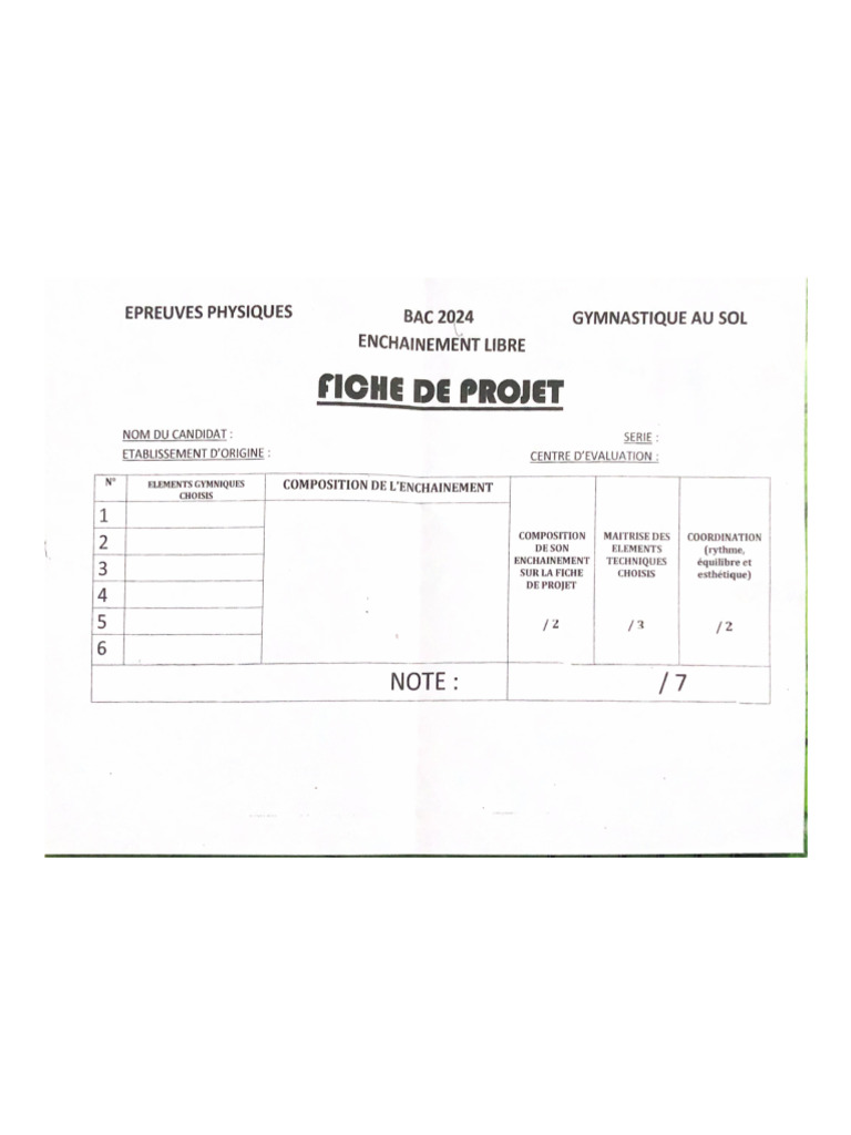 Enchainement Libre | PDF