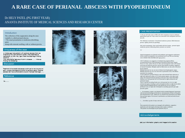 Rare Perianal Abscess Case Study | PDF | Peritoneum | Medical Specialties