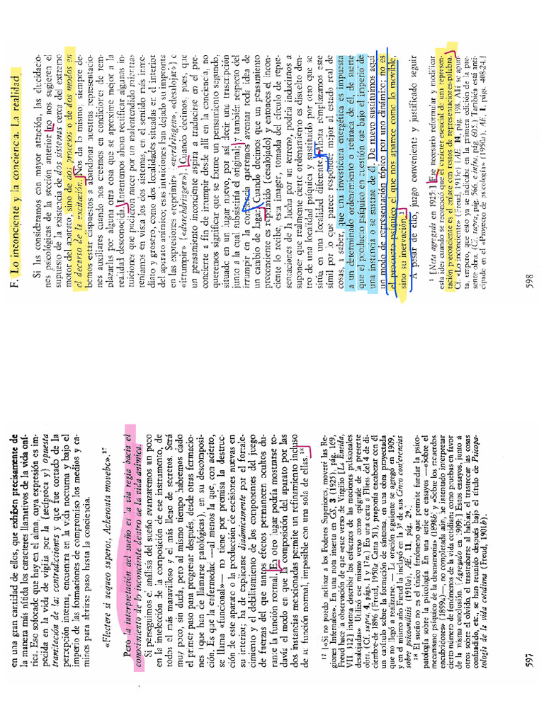 La Interpretación de Los Sueños (1900) Vol. V Cap Vll. Pag 598 A 608 | PDF