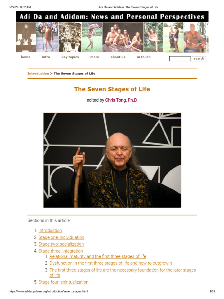 Adi Da and Adidam_ The Seven Stages of Life | PDF | Spirituality