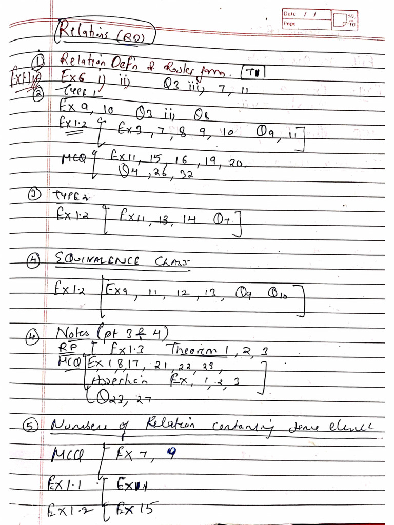 ClassXII RD+Mcq Ques. | PDF