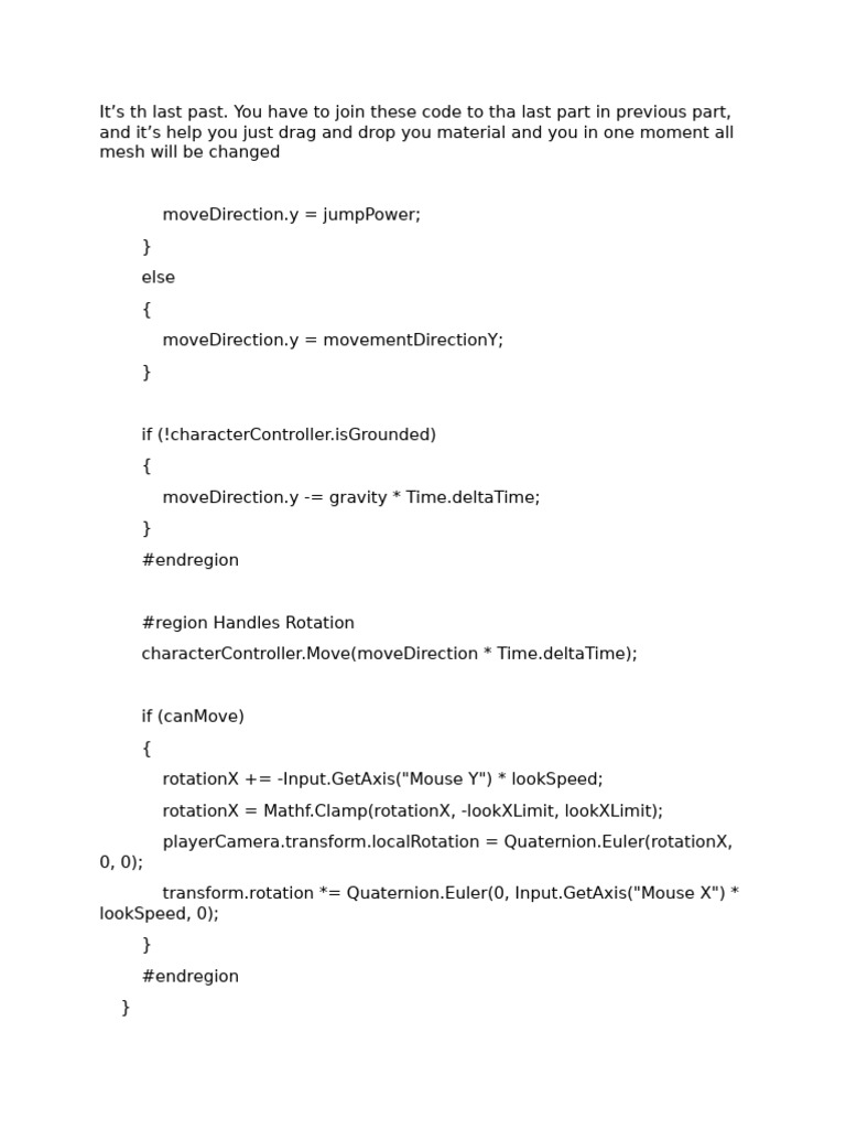 Assign Material in View Unity Part 4 | PDF