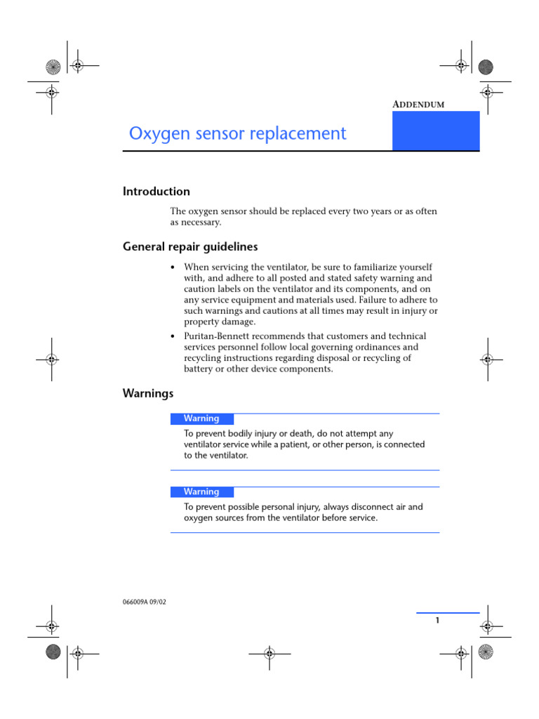 Puritan Bennett 840 Sensor Replacement | PDF | Electrical Connector | Equipment