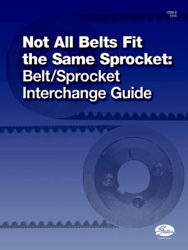 Belts Sprocket Interchange Guide | PDF | Belt (Mechanical ...