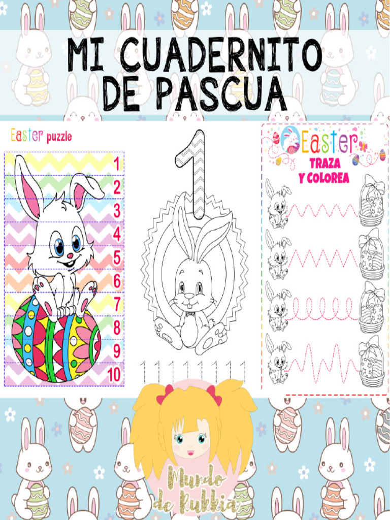 Mi Cuadernito de Tareas para Pascua. | PDF