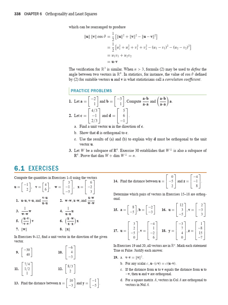 assignment lst | PDF | Vector Space | Linear Subspace