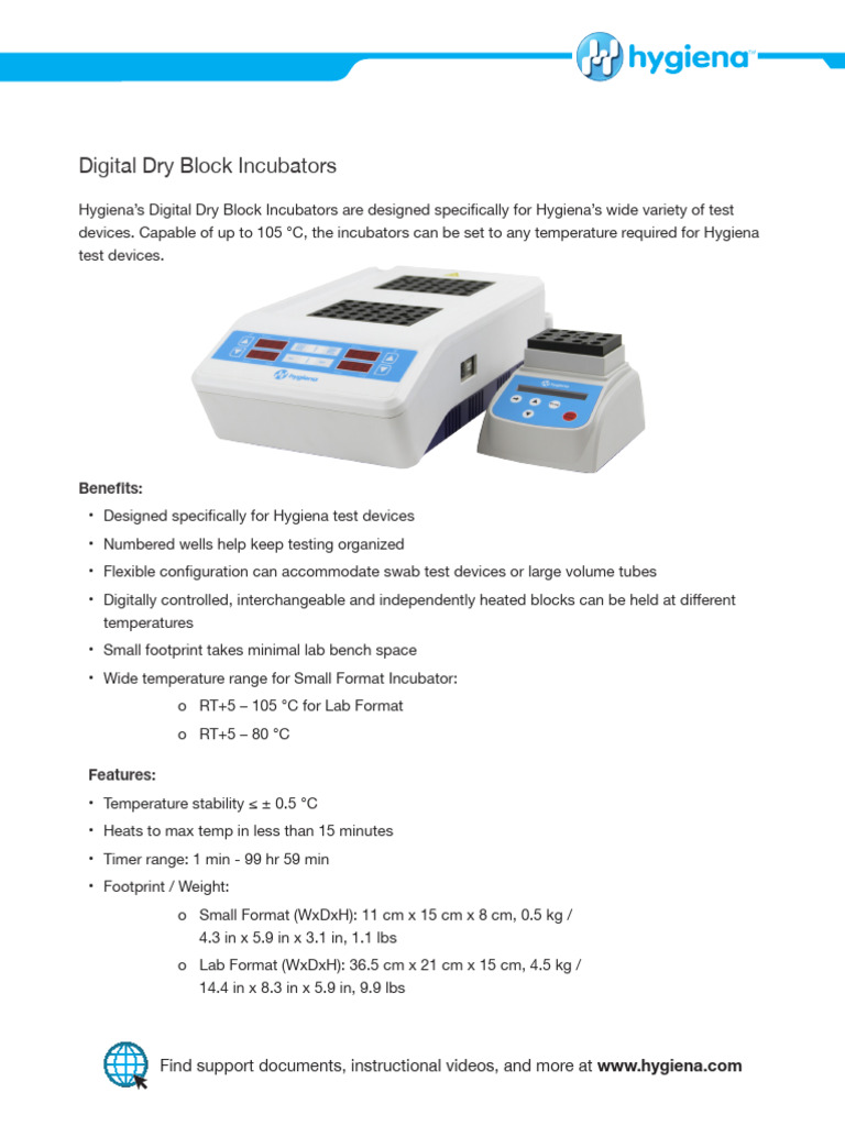Digital-Dry-Block-Incubator-Product-Sheet-En - Incubadora | PDF ...