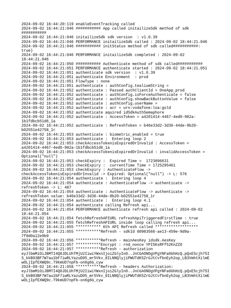 Id SDK Logs | PDF | Computer Data | Cyberwarfare
