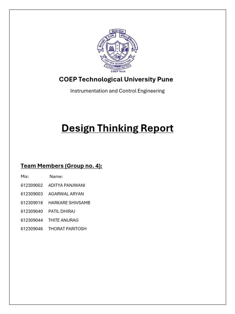 Group 4 Instru | PDF | Brainstorming | Design Thinking