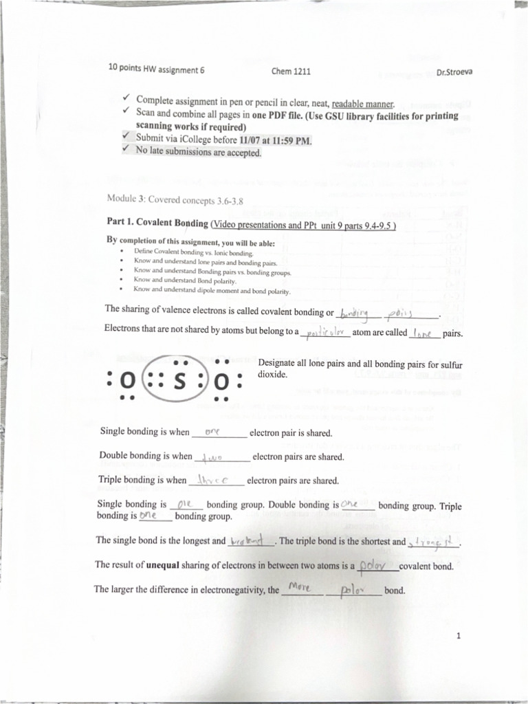 10 Points HW Assignment 6 | PDF