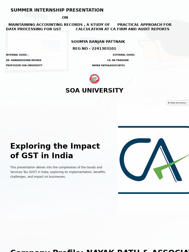 Summer Internship Presentation (1) | PDF