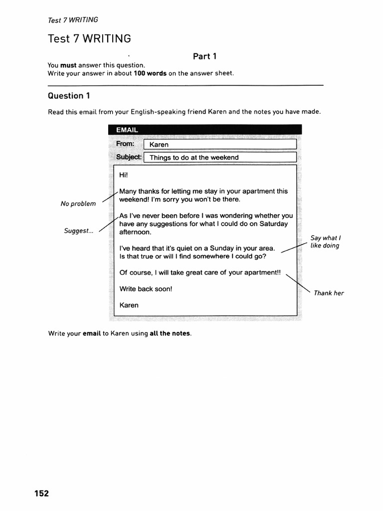 Writing Task B1 Level - Email | PDF