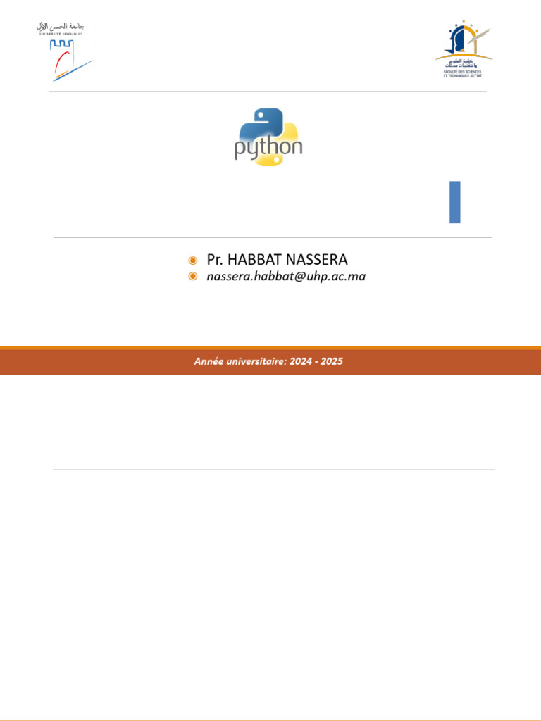 Guide Complet du Langage Python 2024 | PDF | Python (Langage de programmation) | Variable ...