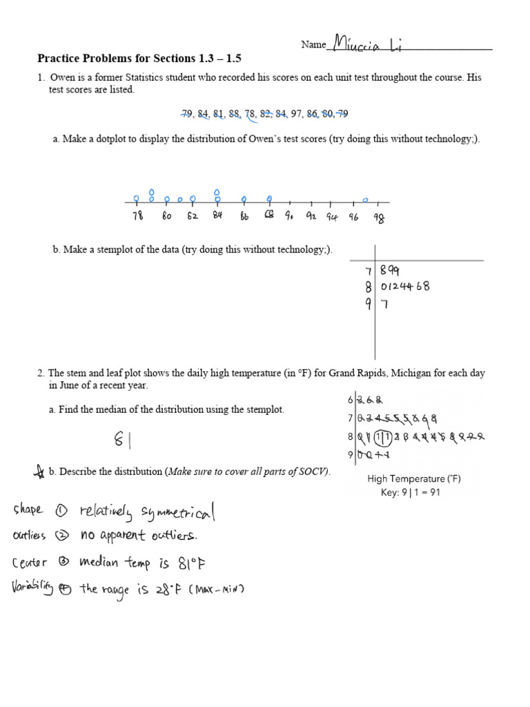 AM (1 3-1 5) Practice+problems | PDF