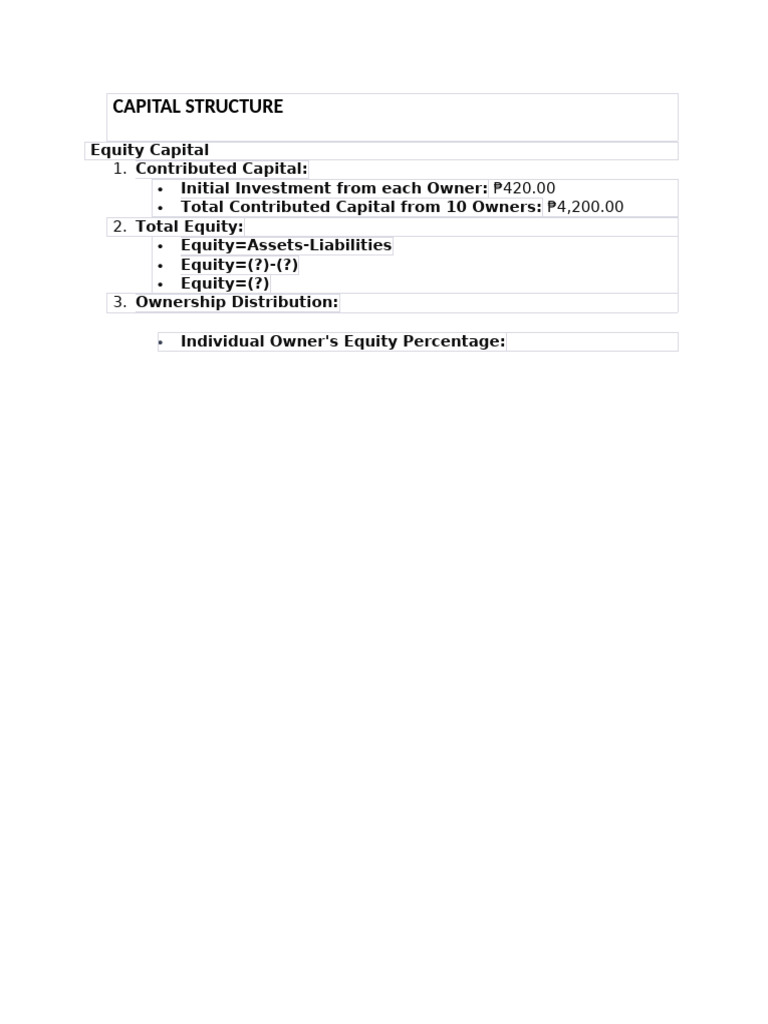 Capital Structure | PDF
