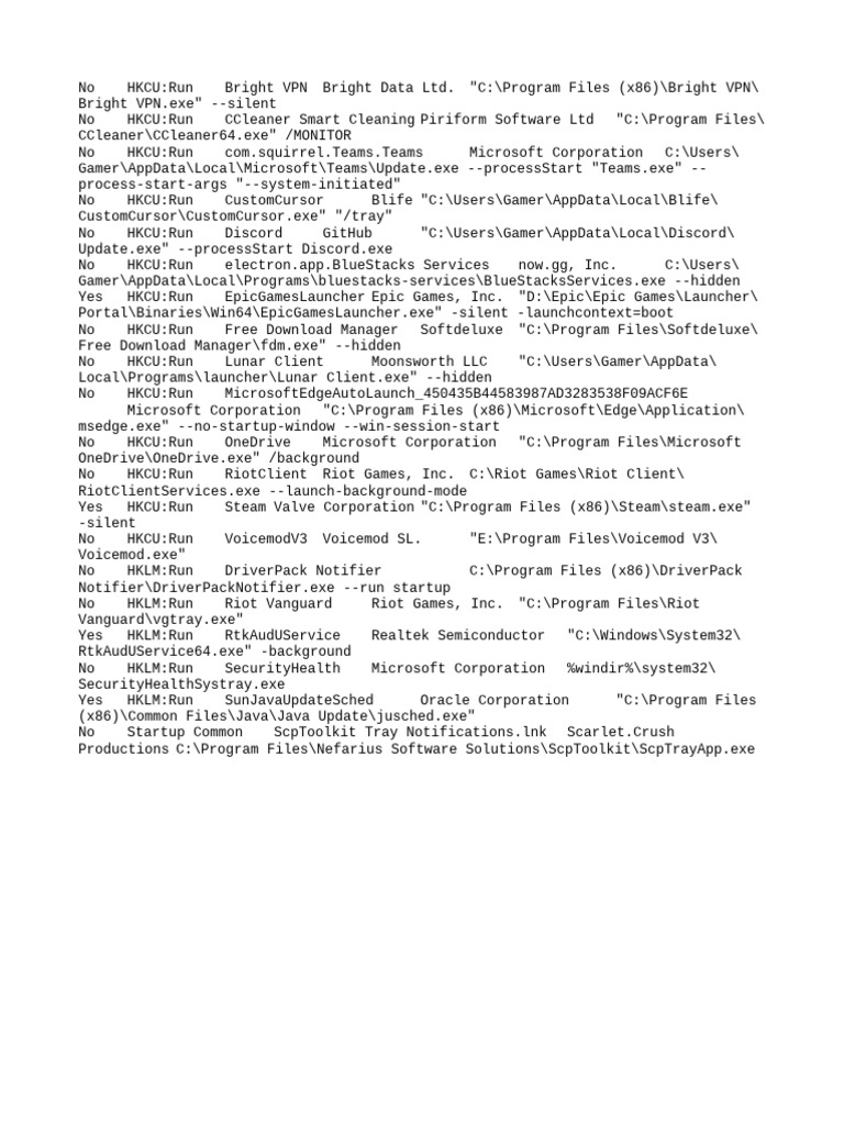 Startup | PDF | Windows Registry | Computer Architecture