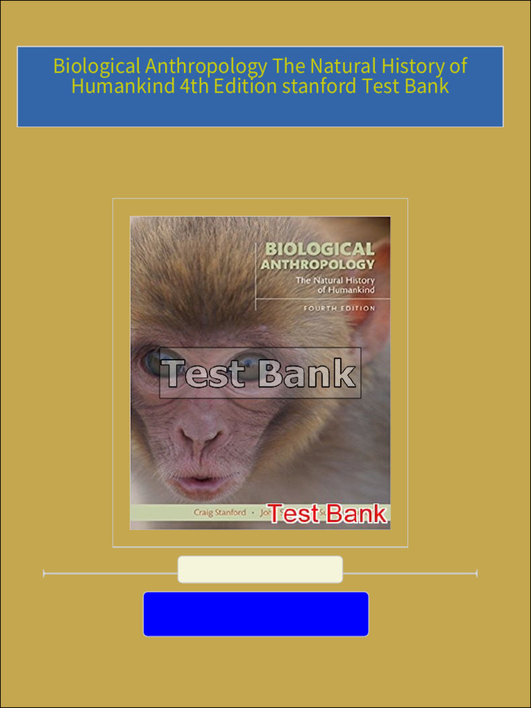 All chapter download Biological Anthropology The Natural History of ... All chapter download Biological Anthropology The Natural History of ...