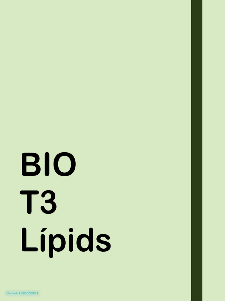 Resu T4 Lípids | PDF