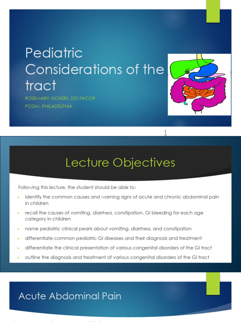 VickersPediatric GI and Congenital Anomalies - M2 T2 - Mann 2021 With ...