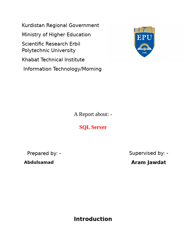 Abdulsamad (2) | PDF | Microsoft Sql Server | Databases