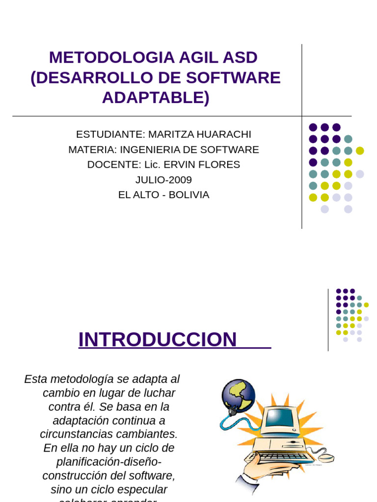 Metodología Ágil ASD en Desarrollo de Software | PDF