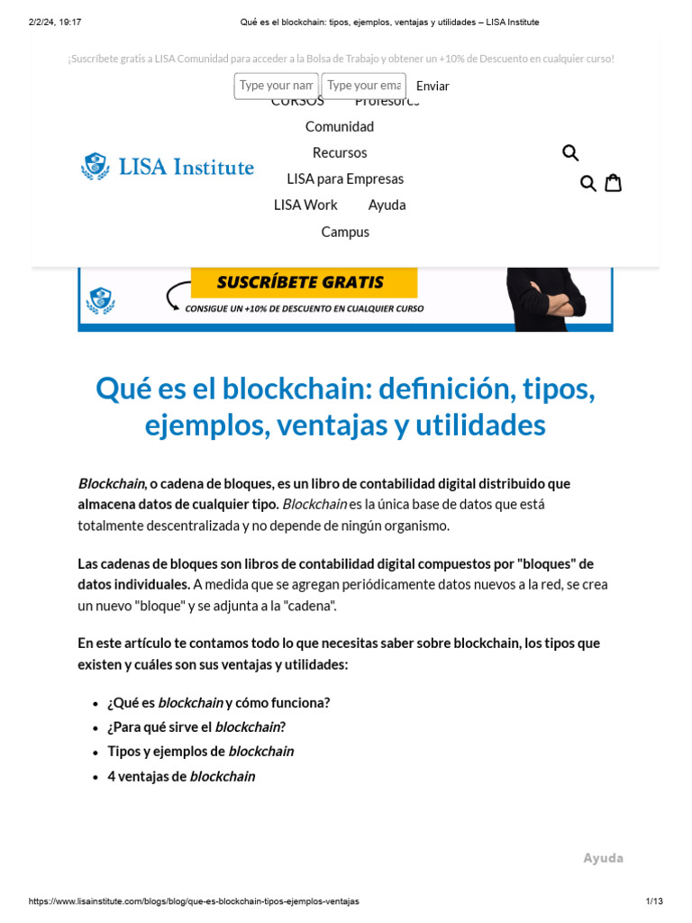 Qué Es El Blockchain_ Tipos, Ejemplos, Ventajas y Utilidades – LISA ...