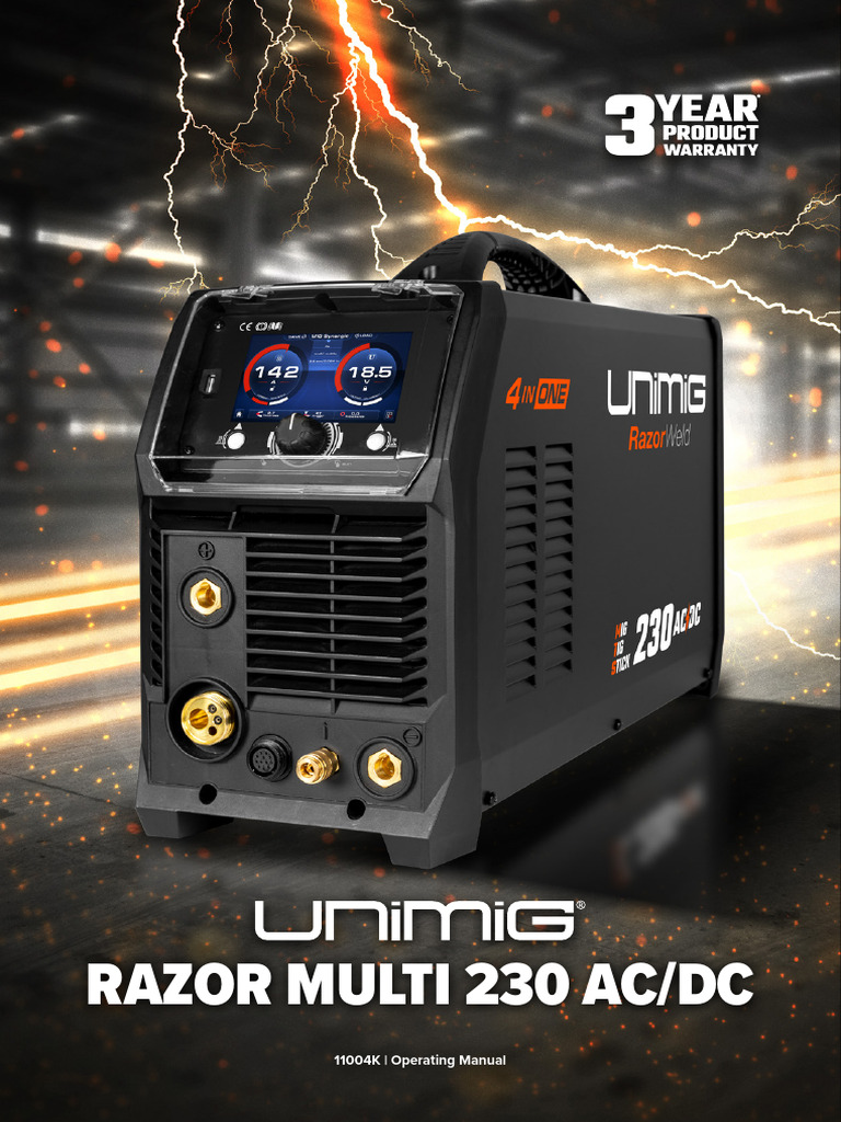 Razor Multi 230 AC/DC Welder Manual | PDF | Welding | Construction