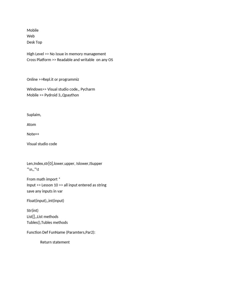 Python Programming Resources | PDF