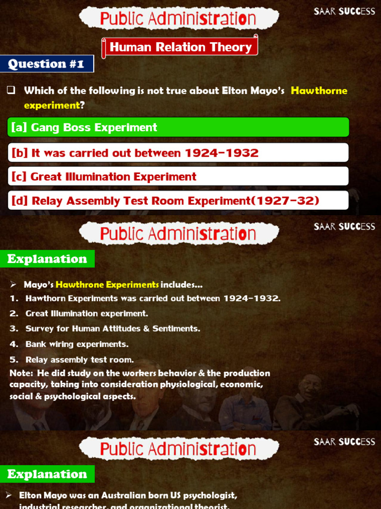 Human Relations in Public Administration | PDF | Motivation | Motivational