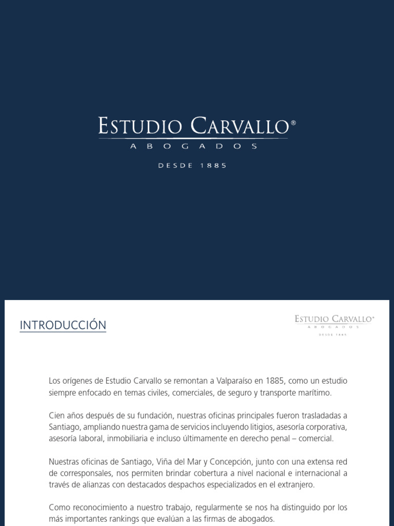Estudio Carvallo Español 2024 | PDF | Derecho laboral | Seguro