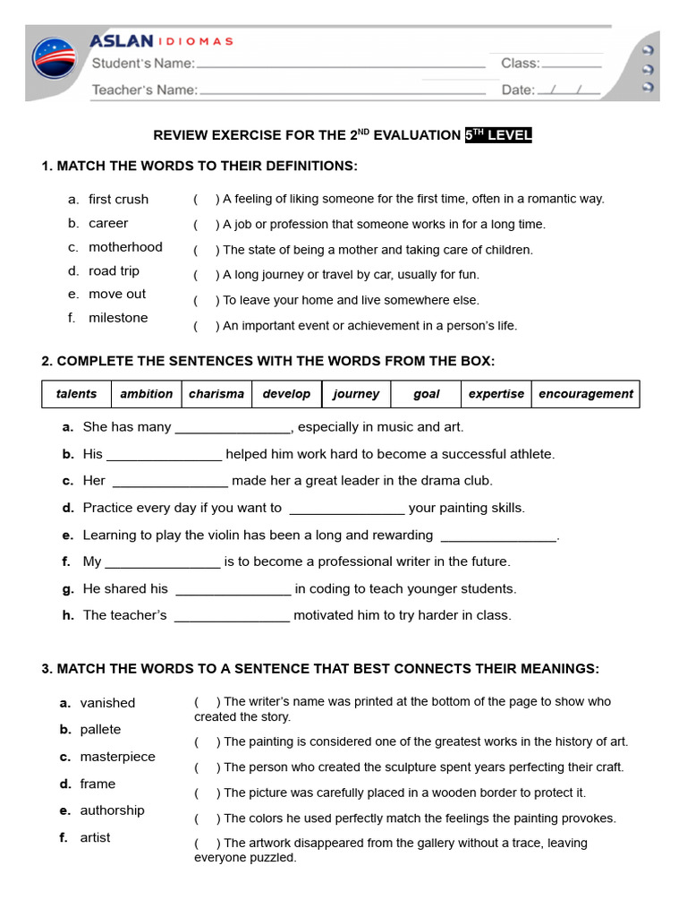 5TH Level 2ND Eva Review | PDF
