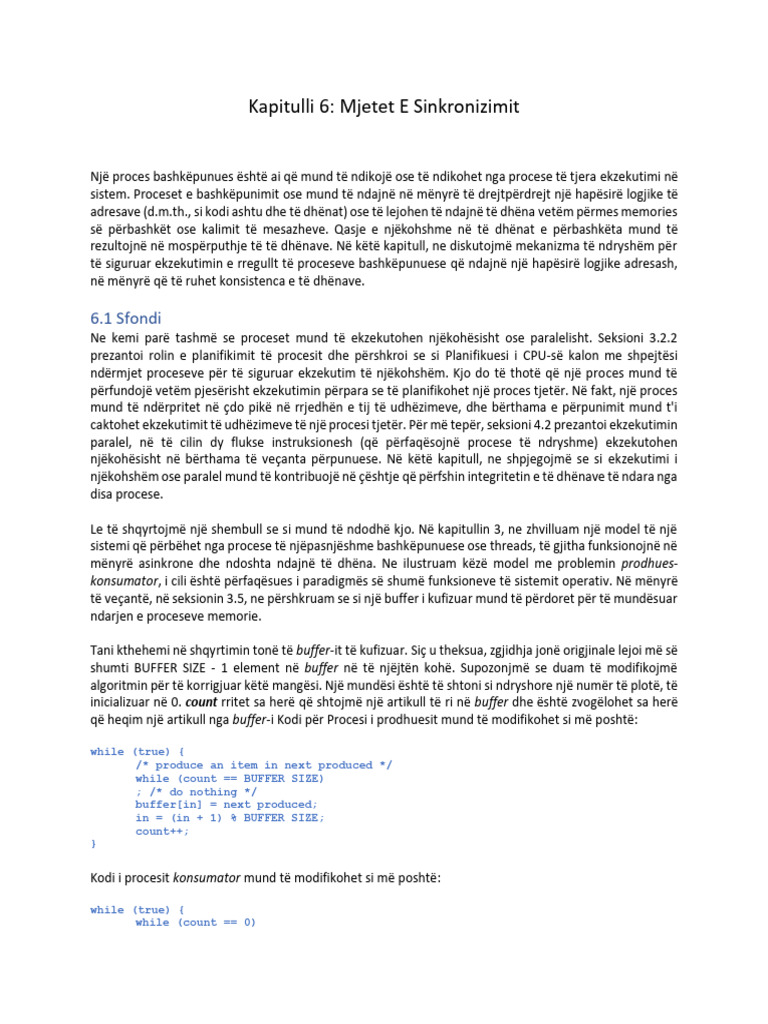 Kapitulli 06 - Mjetet E Sinkronizimit | PDF