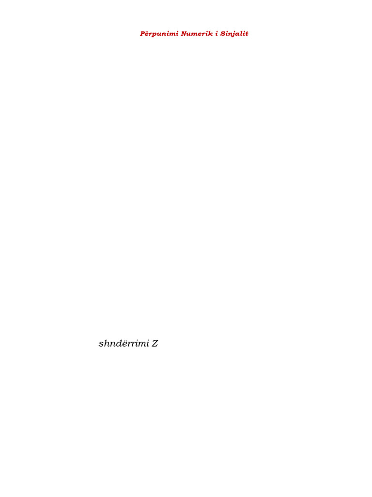 Sistemet Numerike Pjesa V | PDF