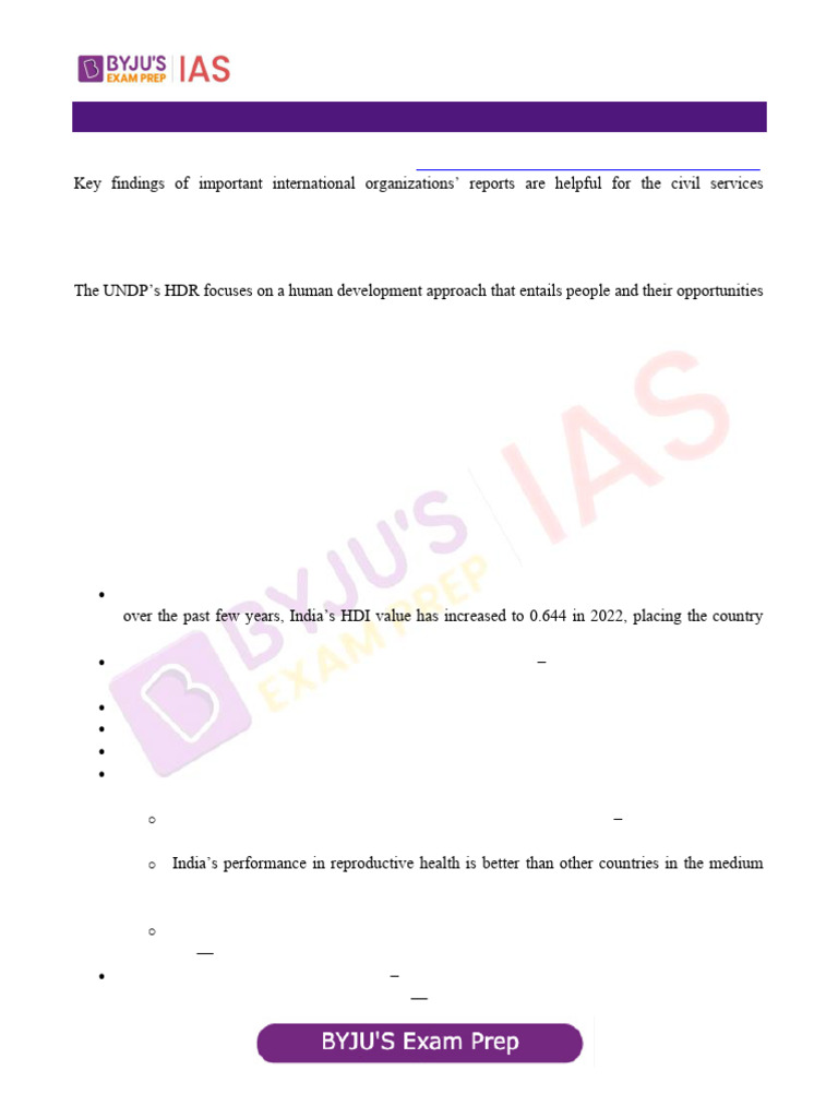 Human Development Report 2023 2024 | PDF | Human Development Index ...