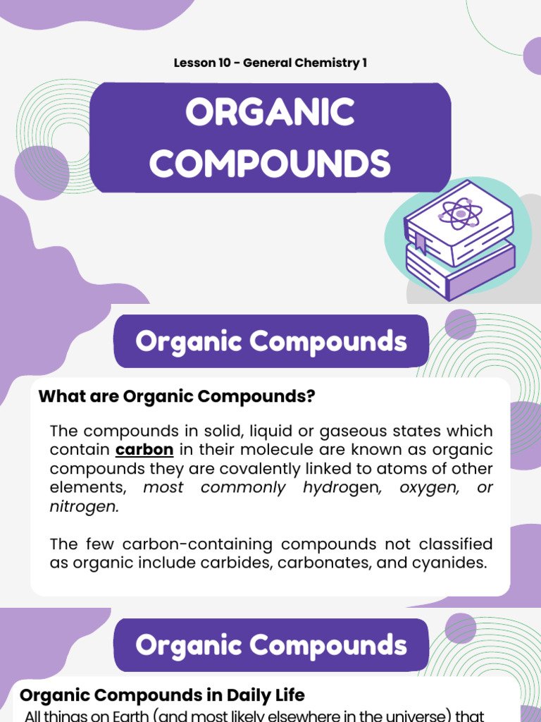 Genchem1 - Lesson 10 - Organic Compounds | PDF | Alkene | Chemical ...