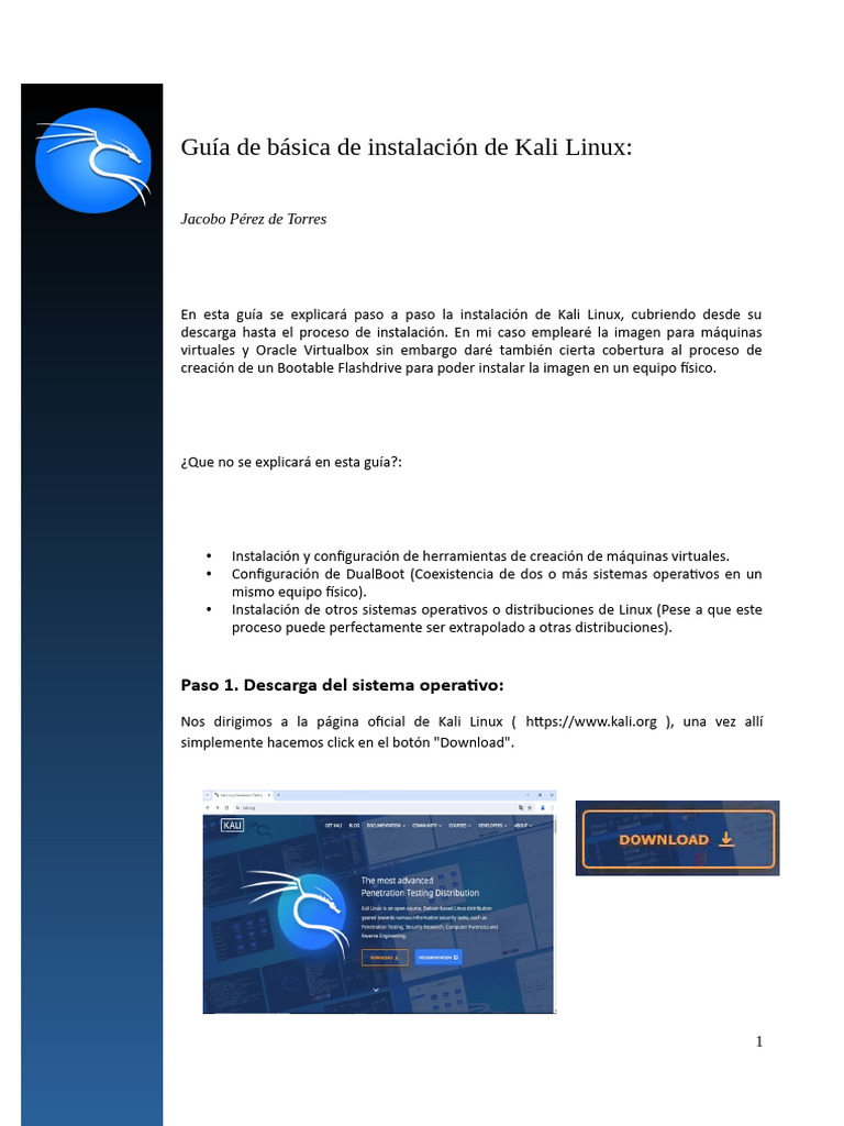 Instalación de Kali Linux en VirtualBox | PDF | Máquina virtual | Arranque