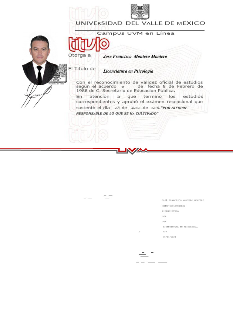 548903524-Titulo-Uvm Gerardo Tamez | PDF