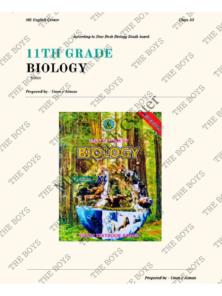 Xi Bio Note by (The Boys Group) - 1 | PDF