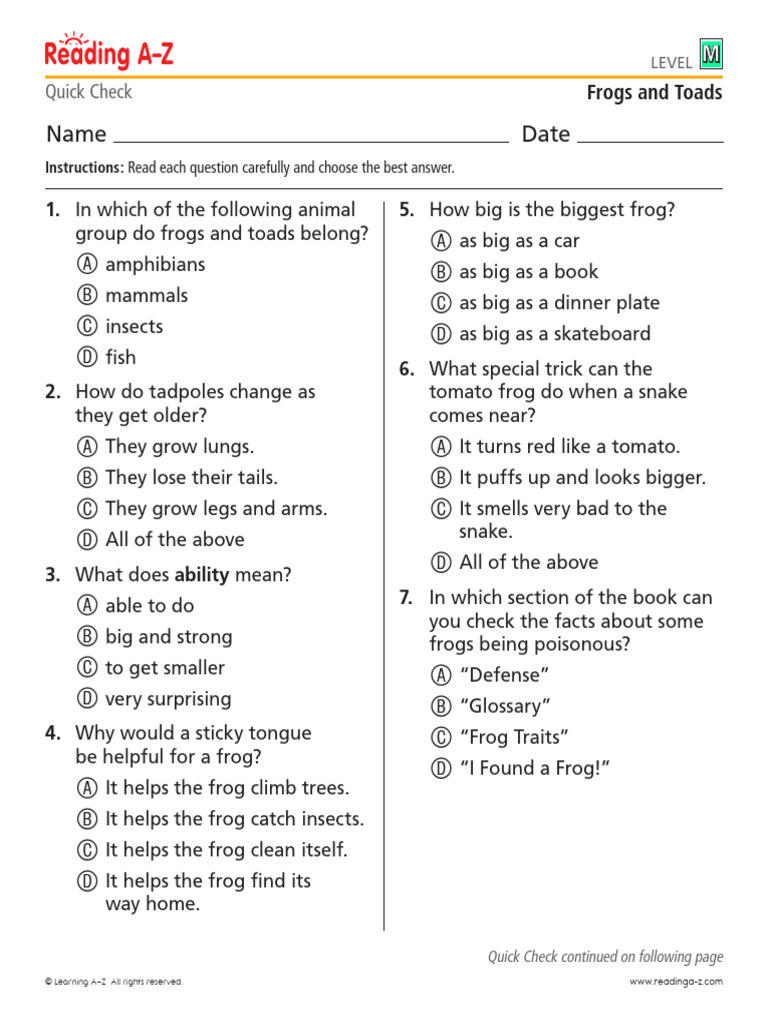 Frogs and Toads | PDF | Frog | Amphibian