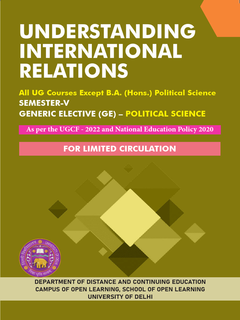 Understanding International Relations-1 | PDF | International Relations ...