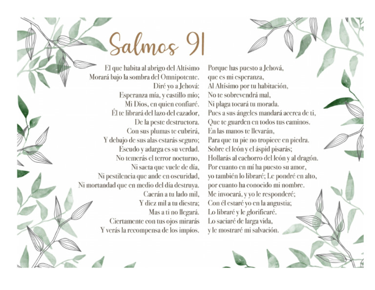 Salmo 91 Horizontal | PDF