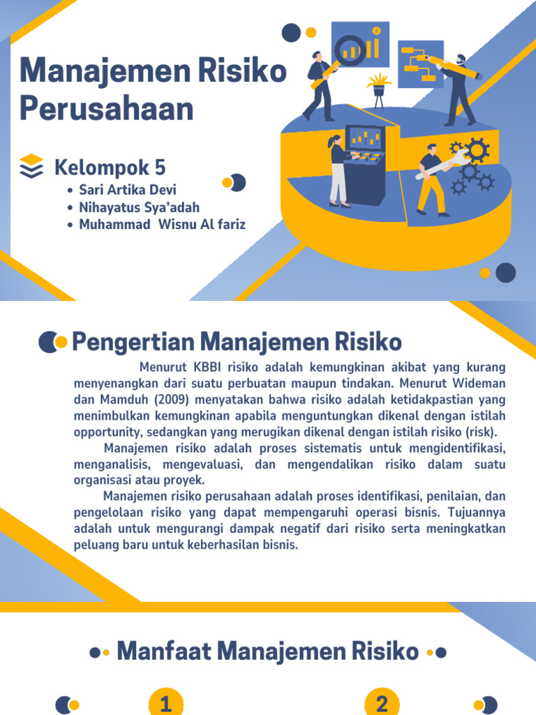 Manajemen Risiko Perusahaan-Kelompok 5 | PDF