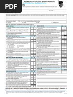 PSAL Medical Form 2024-2025 | PDF | Clinical Medicine | Diseases And ...