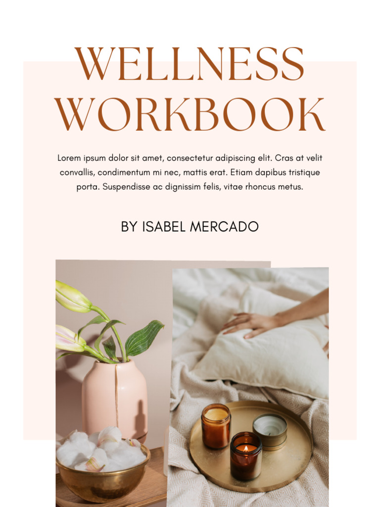 Blush and Brown Simple Wellness Workbook PDF | PDF