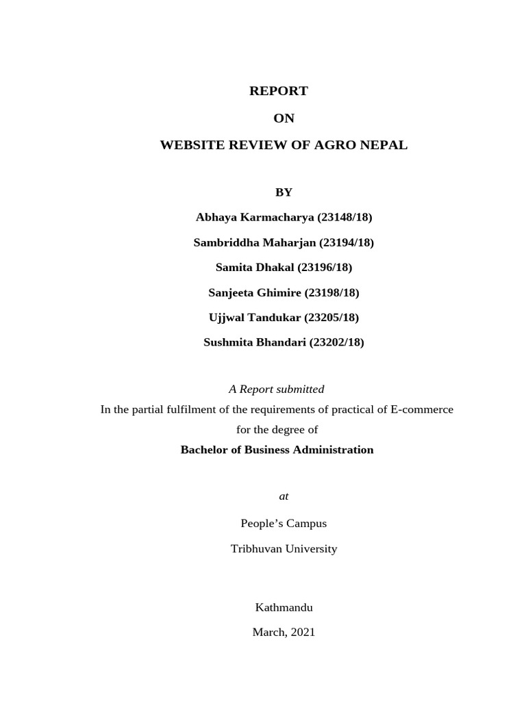 Finalreport | PDF | Payments | E Commerce