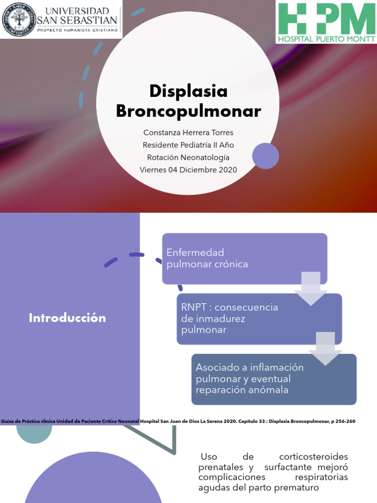 Displasia Broncopulmonar CHerrera | PDF | Neumología | Asma