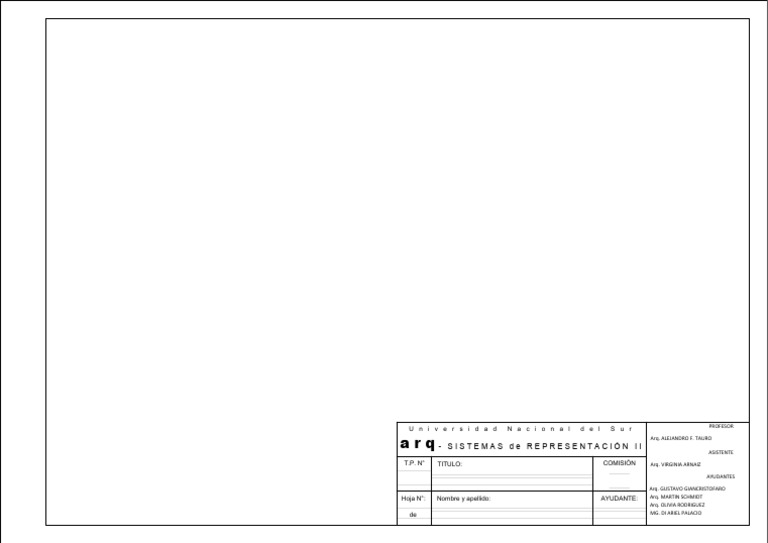 Lámina Con Rótulo A3 | PDF