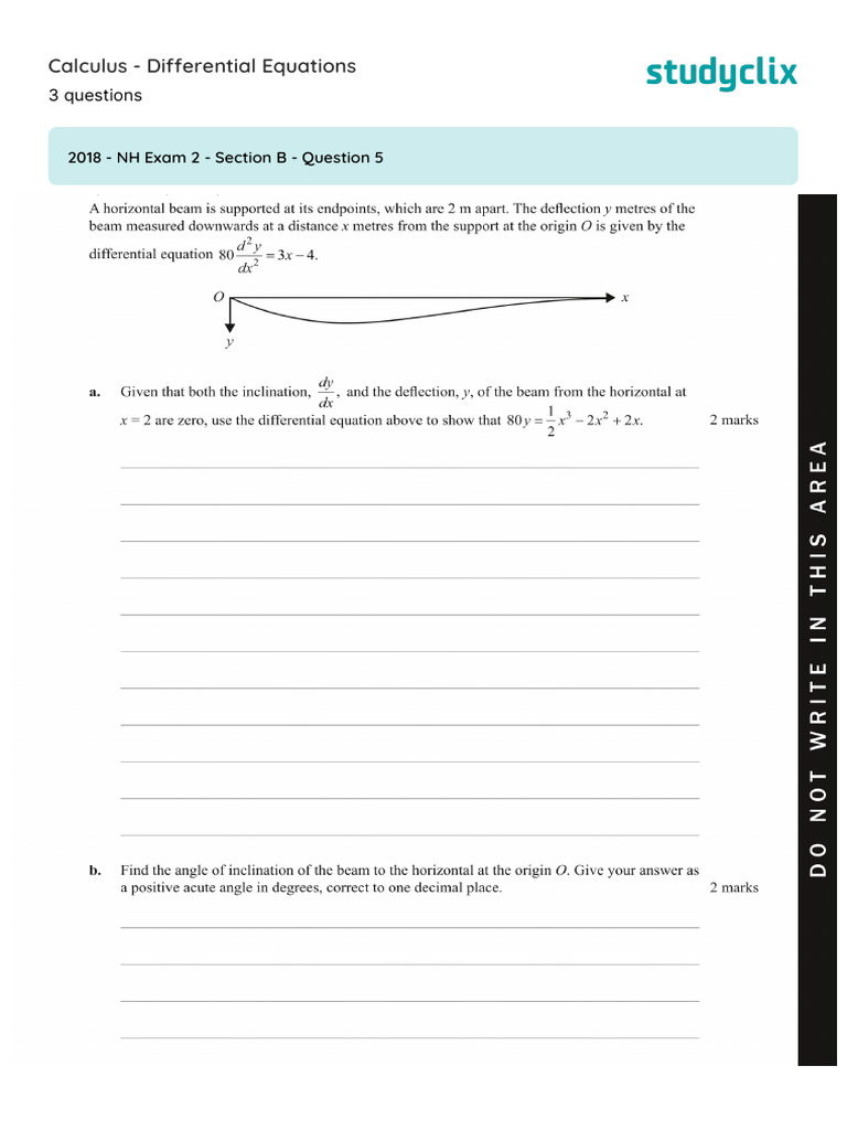 Calculus Differential Equations Questions Pdf