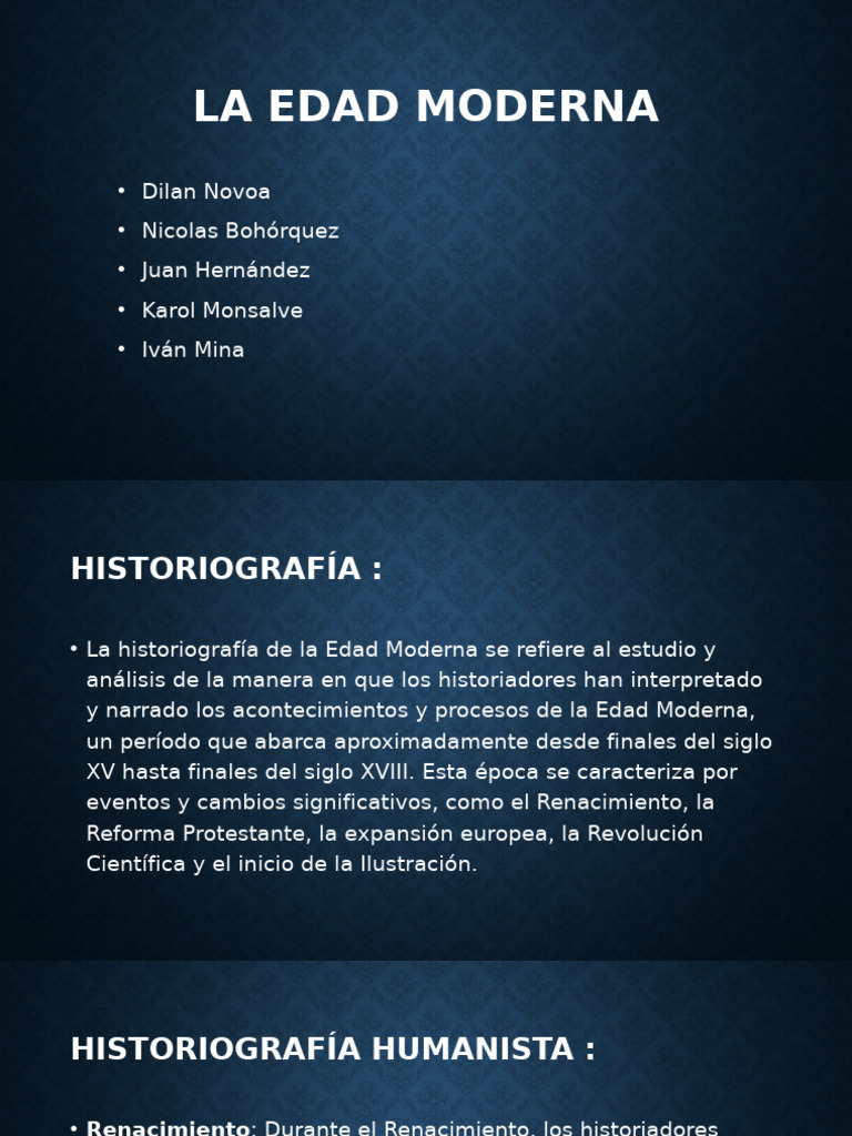 La Edad Moderna | PDF | Ministerio (Departamento de Gobierno) | Gobierno